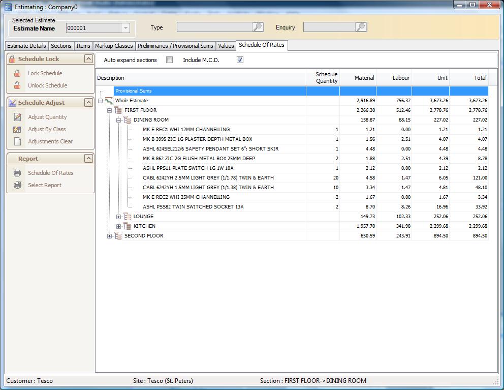 Cypher1 Estimating Software